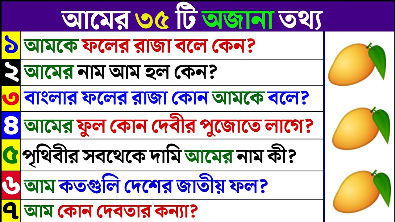 Bangla Gk Question and Answer/Bangla Gk/Bangla Quiz/Bengali Gk/Bangla ...