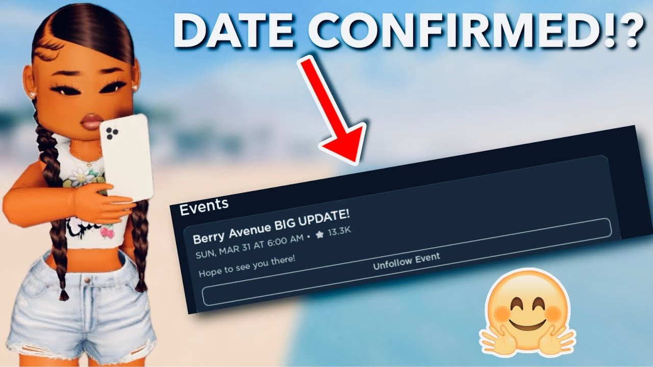 ⚠️AMBERRY CONFIRMED THE BIG BERRY AVENUE UPDATE RELEASE DATE!| Berry ...