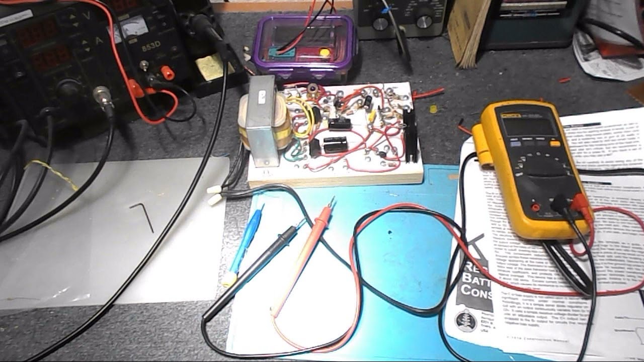 Testing voltages on the K-101A Regulated A, b & C power supply - YouTube