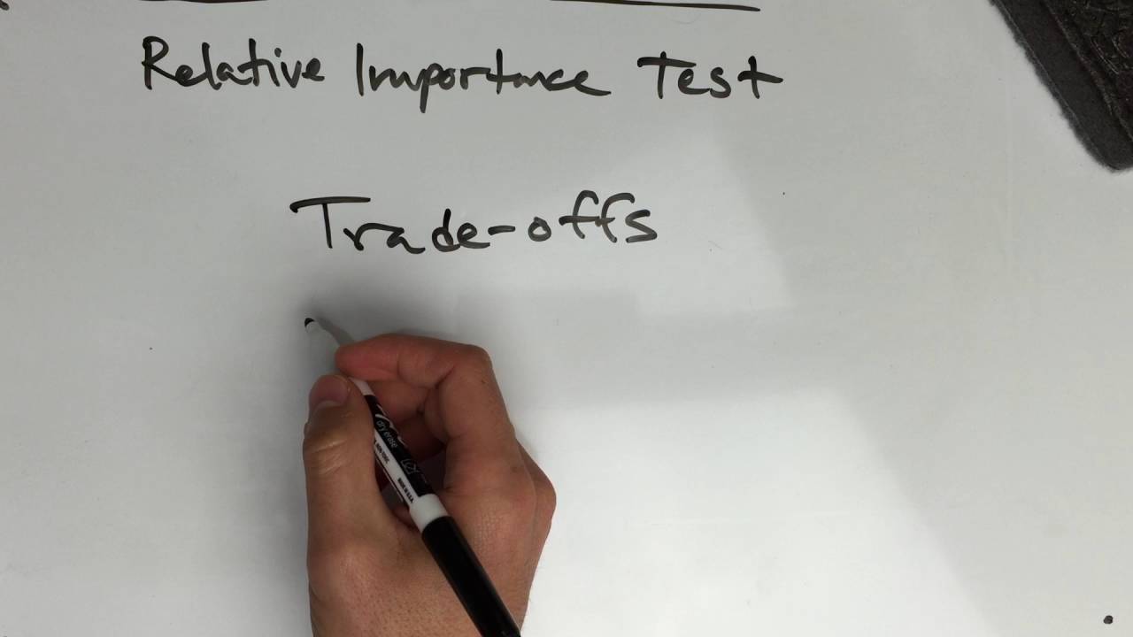 Relative Importance Testing - YouTube