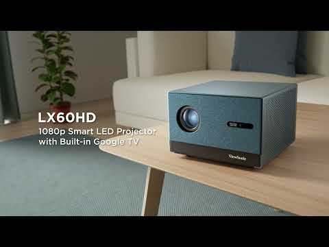 ViewSonic LX60HD | 1080p Smart LED Projector with Built-in Google TV