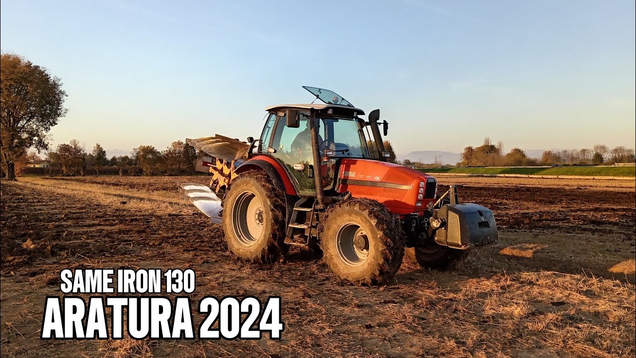 ARATURA 2024 con SAME IRON 130 | Az. Agr. Agrimac - YouTube
