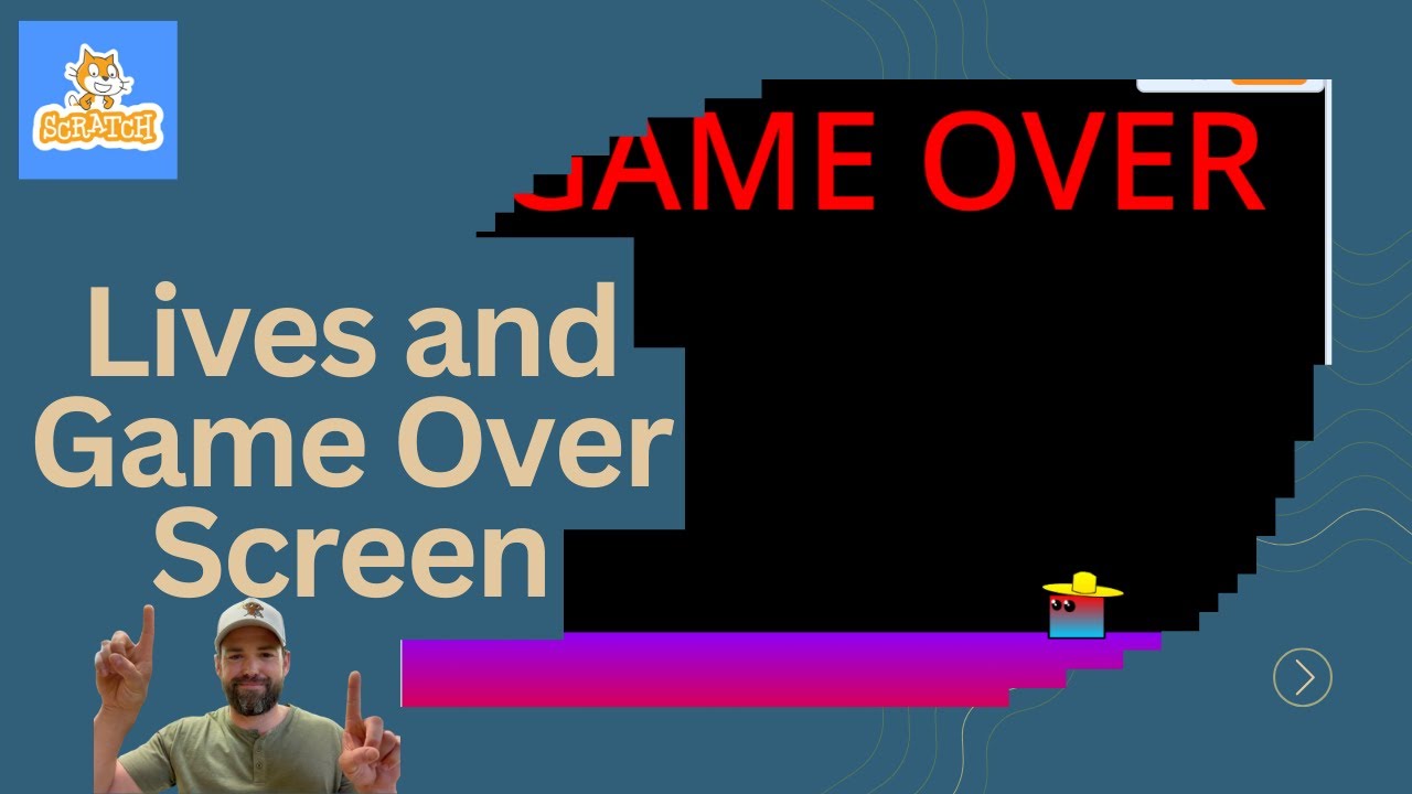 How to Add Lives and Game Over Screen in Scratch - YouTube