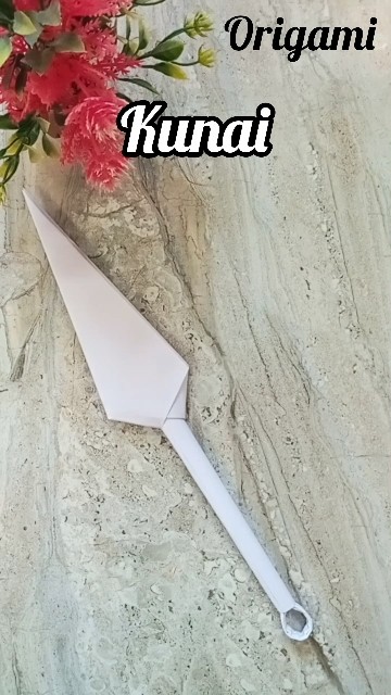 How to make a origami Naruto Kunai | Tutorial | Powerful ninja weapon ...