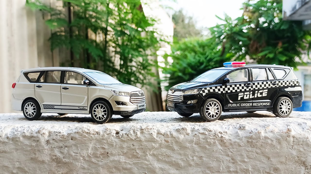 Scale Model Unboxing Innova Crysta SUV, Innova Police Diecast Car # ...