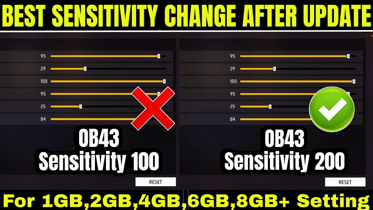 FF Best Sensitivity For OB44 | FF Universal Sensitivity For All Mobile ...