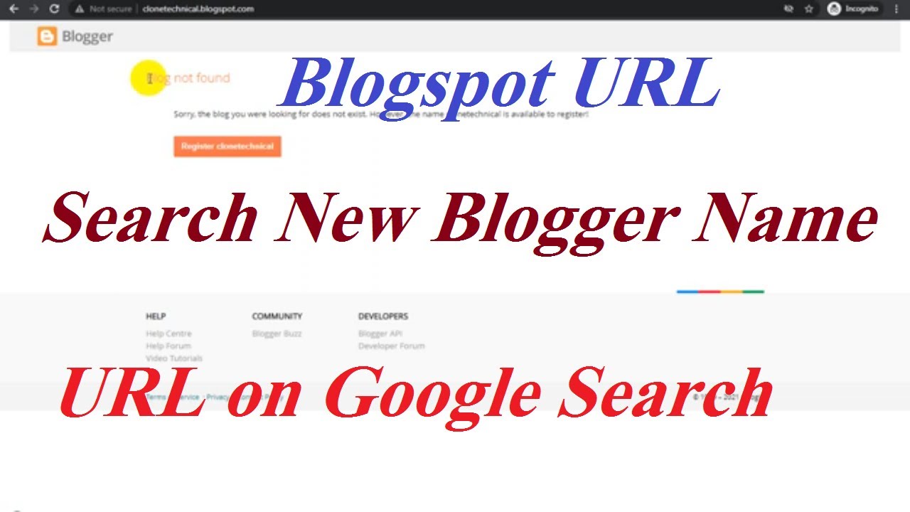 How To Search Blog URL for New Blog Creating #clonetechnical - YouTube