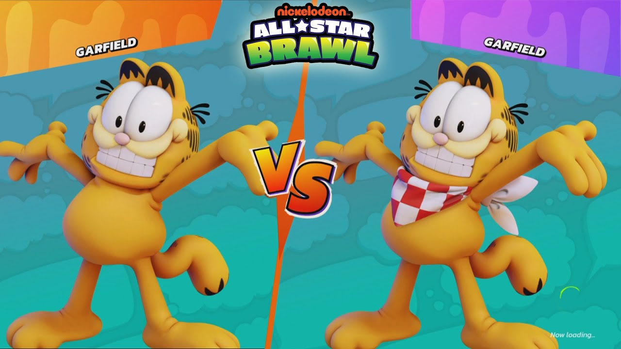 Nickelodeon All-Star Brawl | Garfield VS Garfield (Alt) - YouTube