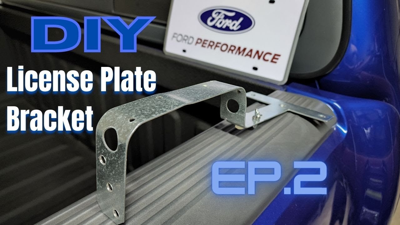 Ford Lightning DIY license plate bracket - episode 2 - YouTube