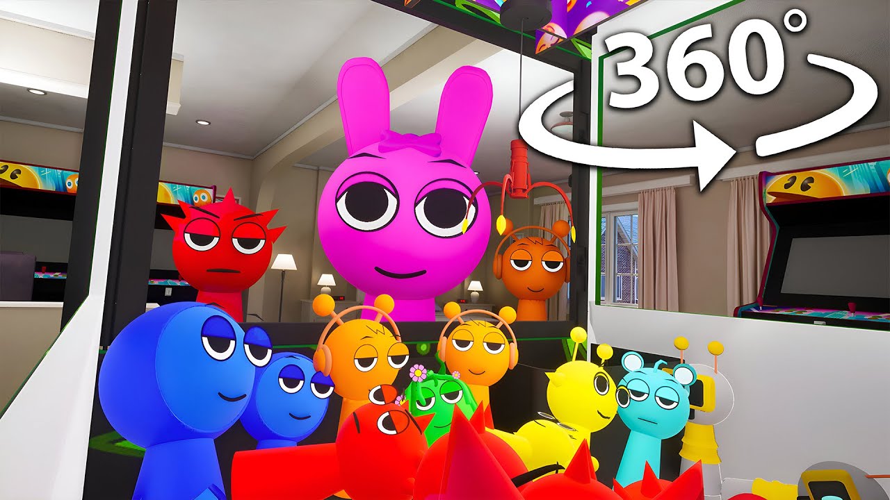 VR 360° Incredibox Sprunki Claw Machine Challenge | 4k | - YouTube