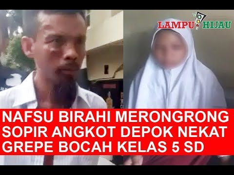 Nafsu Birahi Merongrong, Sopir Angkot Depok Grepe Bocah SD Kelas 5