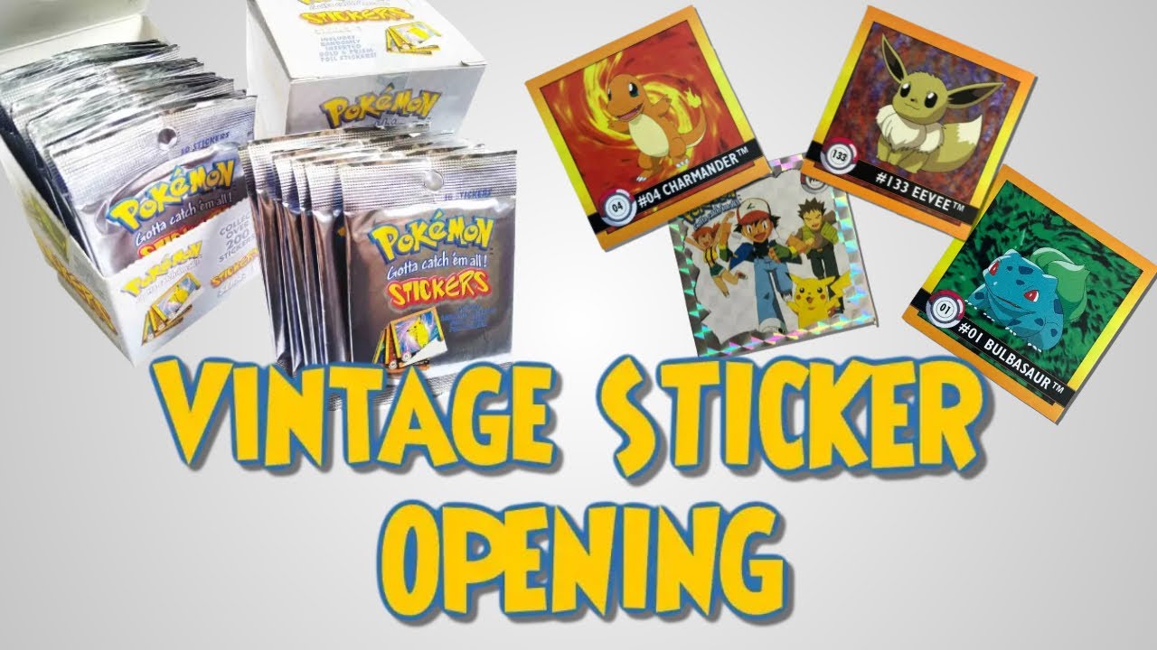 Pokemon 1999 Artbox Sticker opening! - YouTube