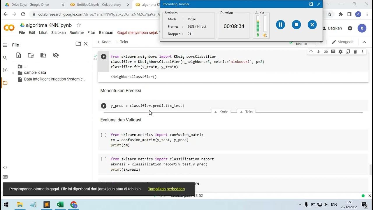 presentasi datamining (klasifikasi algoritma KNN dengan python) - YouTube