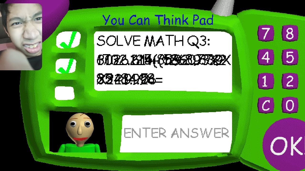 I Can't Figure Out The 3rd Questions|Baldi Basics Ep.8 - YouTube