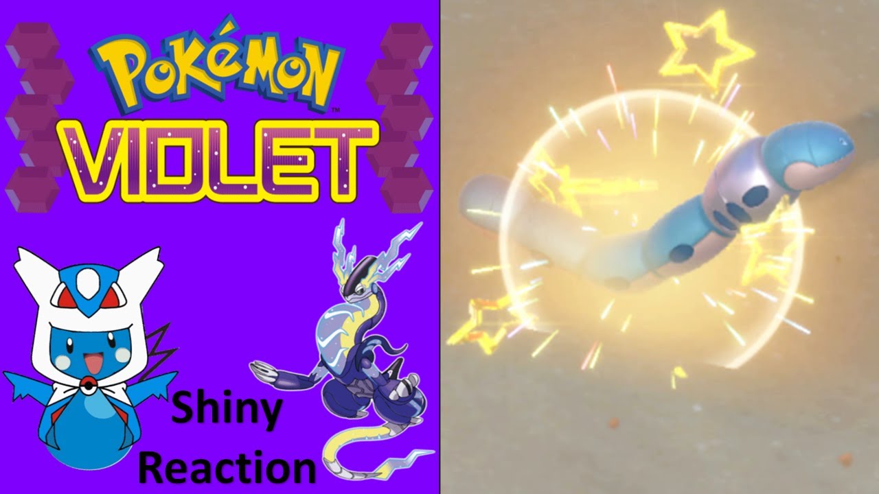 Pokemon Violet: Shiny Orthworm Reaction - YouTube