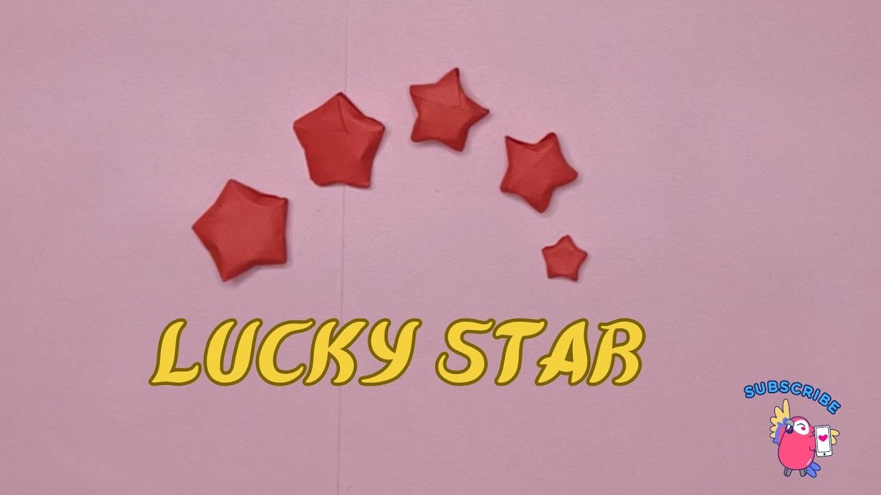HOW TO FOLD LUCKY STAR || PAPER CARFT - YouTube