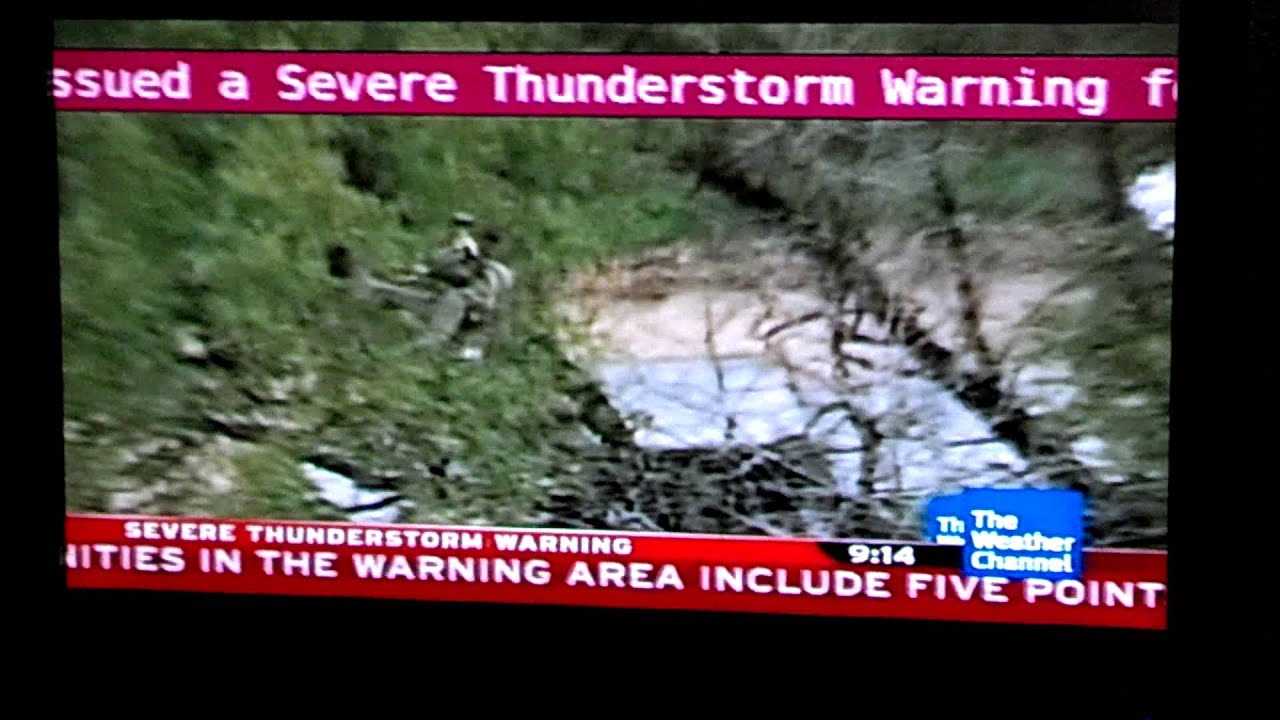 Severe thunderstorm warning twc - YouTube