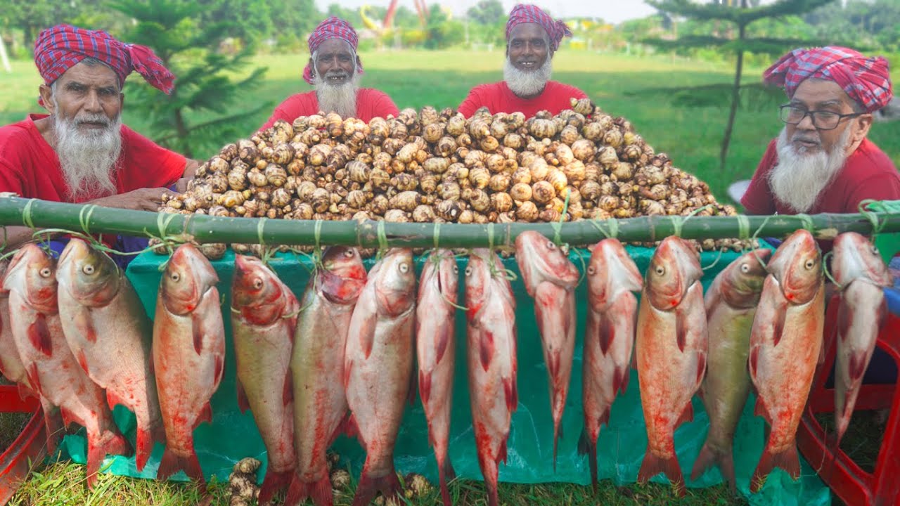 Fish Fry with Taro Root Mashed Gravy - Outdoor Kitchen - Food for Old ...