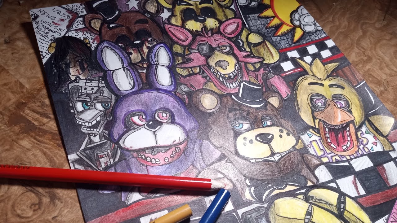 Finishing the Ultimate Five Nights at Freddy's 1 Poster! PT.11 # ...