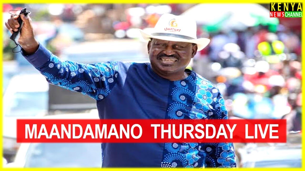 MAANDAMANO LIVE 🔥 RAILA ODINGA LEADS AZIMIO THURSDAY DEMOS IN NAIROBI ...