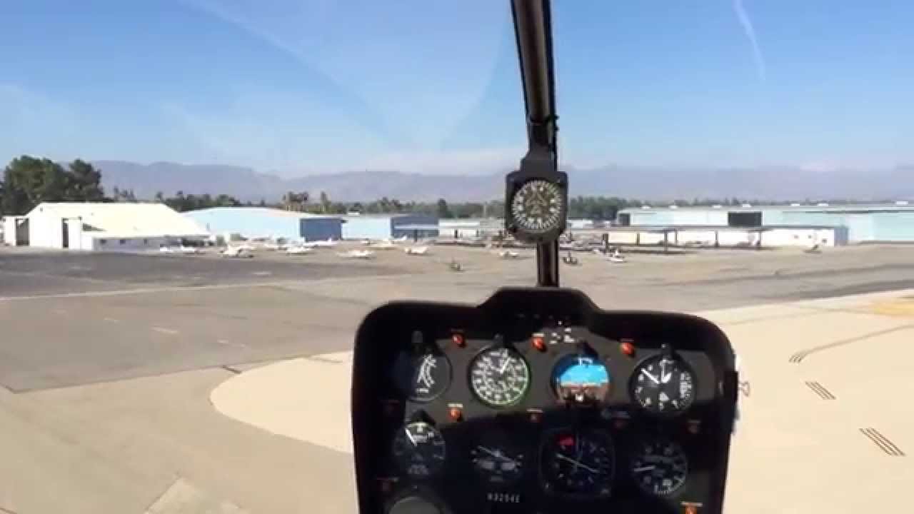 ROBINSON 44 HELICOPTER LANDING AT VAN NUYS AIRPORT KVNY - YouTube