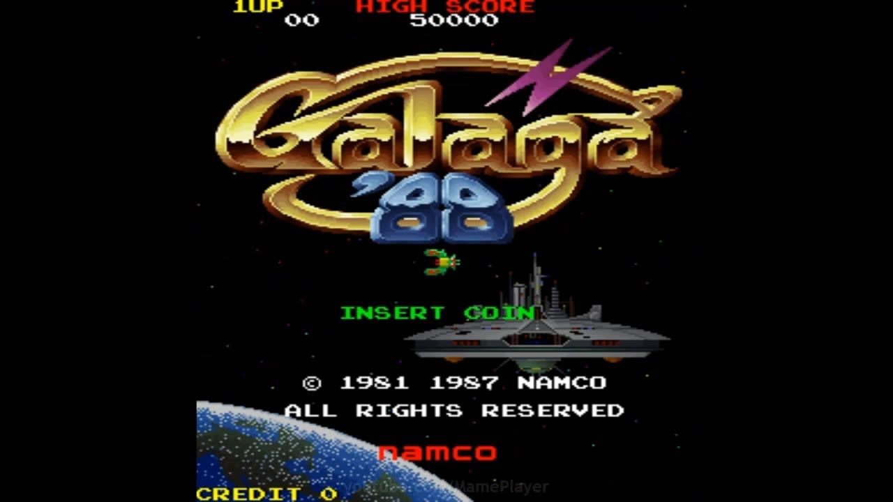Galaga '88 1987 Namco Mame Retro Arcade Games - YouTube