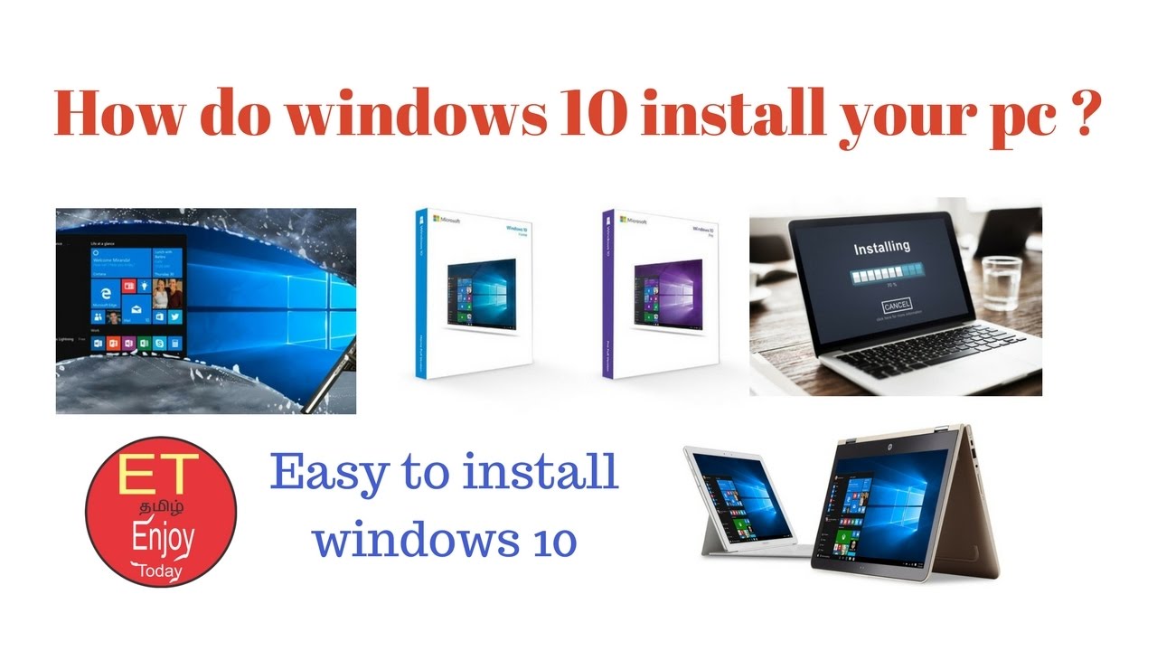 How do windows 10 install your pc? | windows 10 எப்படி install செய்வது ...