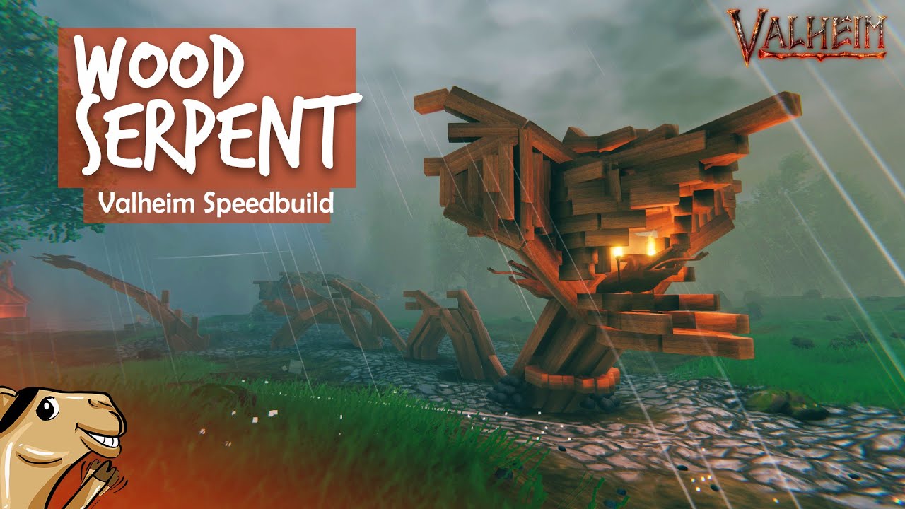Wooden Snake - Valheim Speedbuild / Creative Build - YouTube