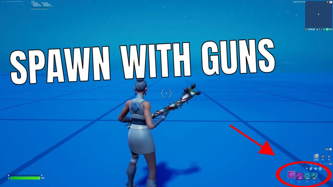 How to Spawn with Loot in your Fortnite Creative Game! (EASY) - YouTube