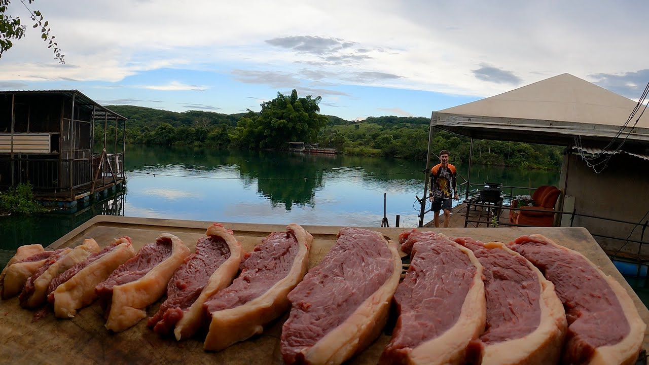 Pescaria de SORTE: Tucunaré GIGANTE e Picanha no Disco de Arado! - YouTube