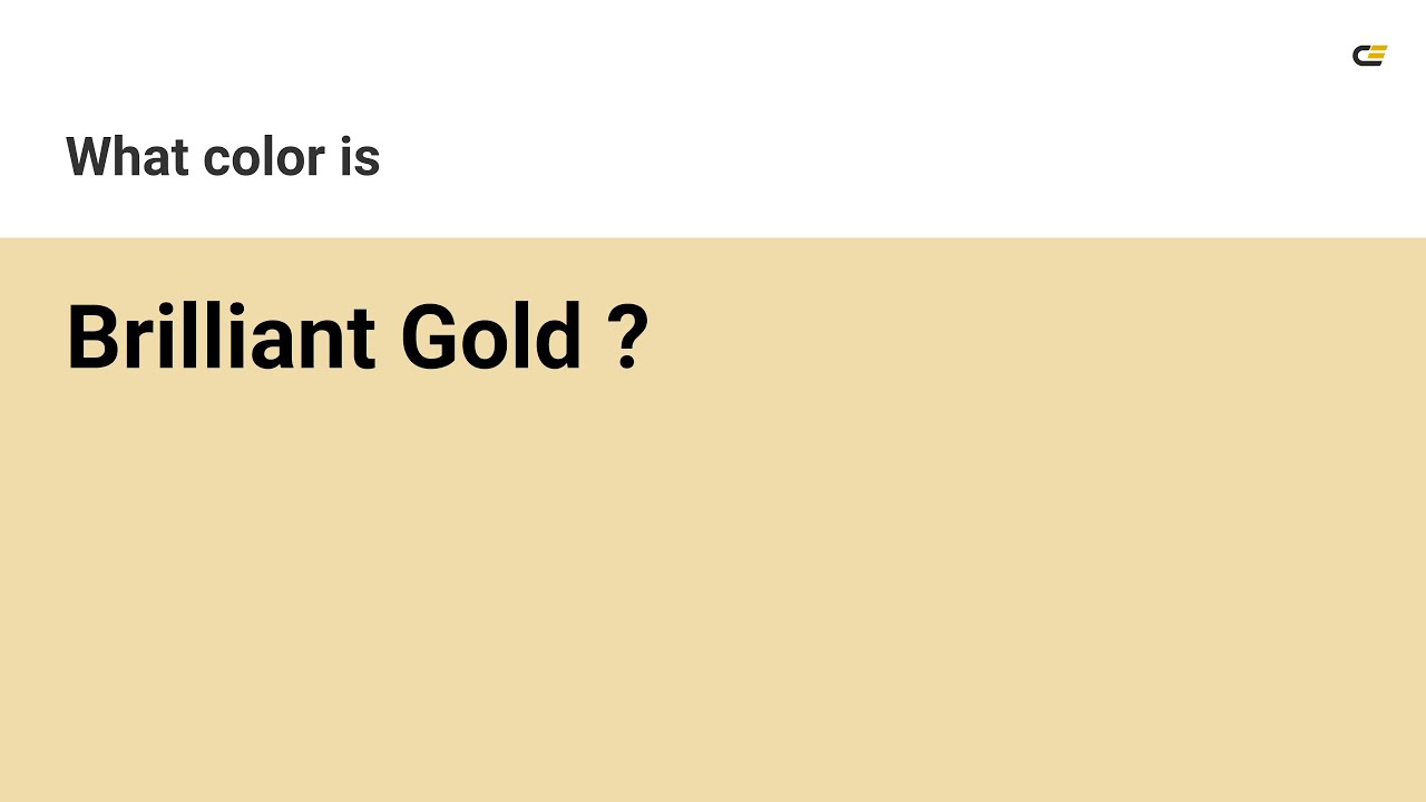 Brilliant Gold color #f0dbaa hex Cool Yellow color f0dbaa - YouTube