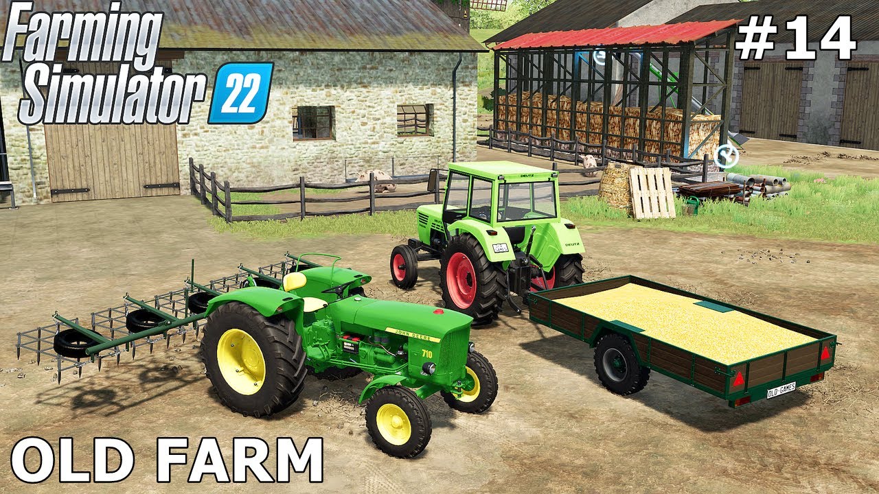 FS 22 | OLD FARM #14. Liming. Cultivating. Playground. Old trailer ...