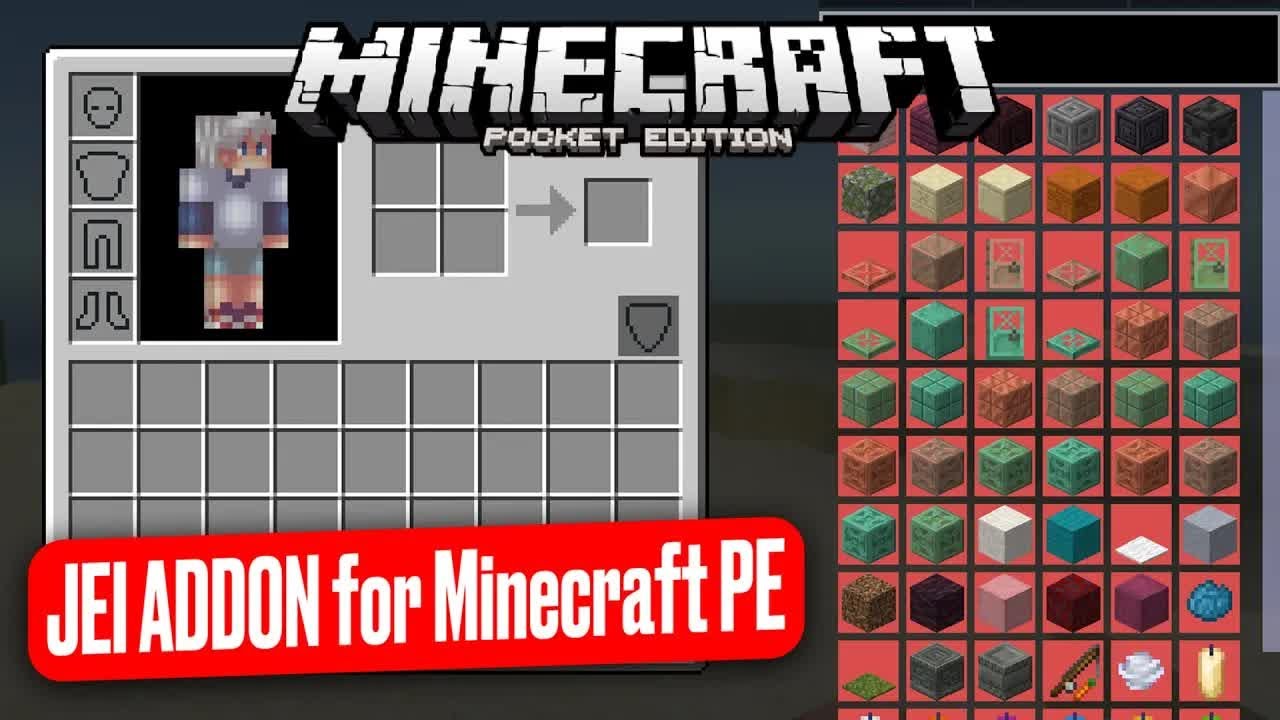 Addon Just Enough Item for Minecraft PE Bedrock ⧸ JEI - YouTube
