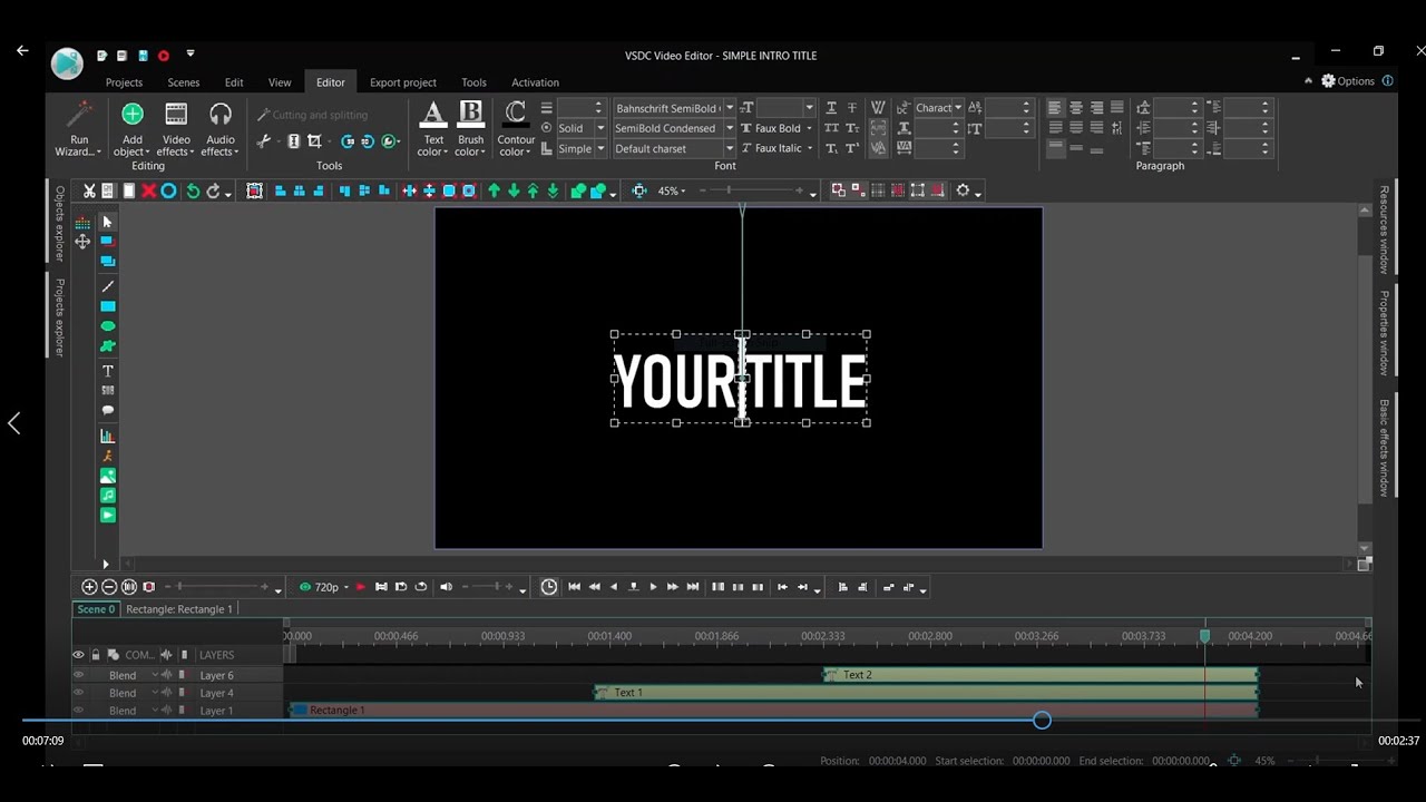 #VSDC SIMPLE & UNIQUE TITLE INTRO TO YOUR YOUTUBE VIDEO(IN VSDC) - YouTube