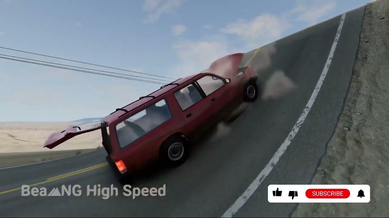 Cars vs Switchback Road Crashes 17 – BeamNG.drive | BeamNG High Speed ...