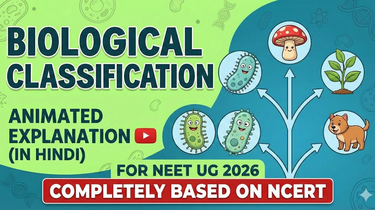 Biological Classification Animated explanation in Hindi , Cover All ...