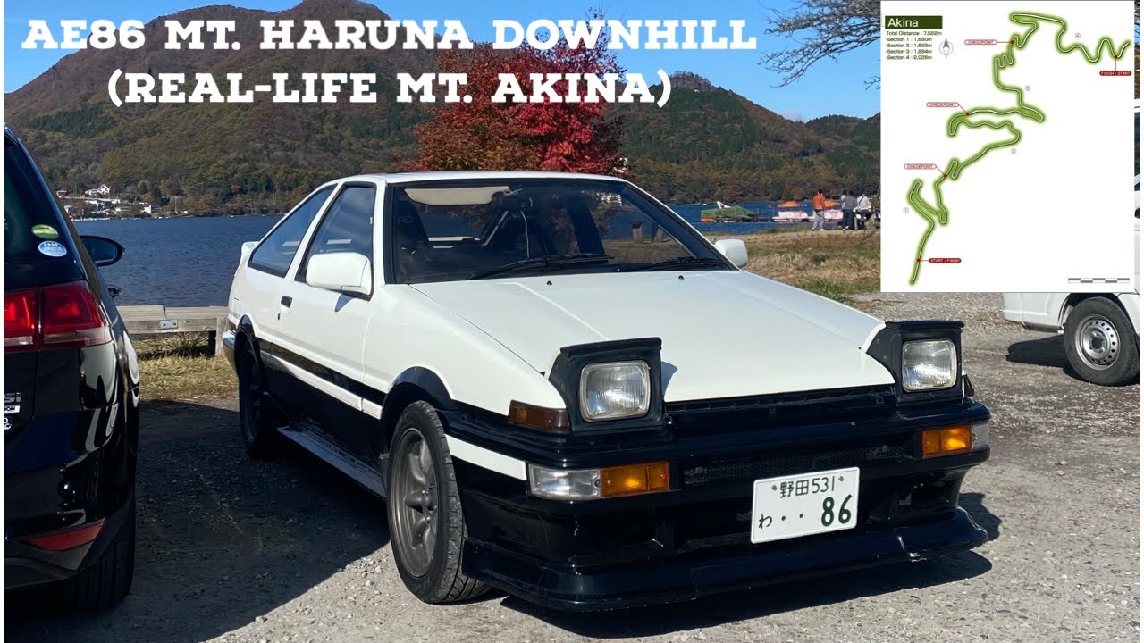 AE86 Mt. Haruna touge (Real-life Mt. Akina) downhill casual drive - YouTube