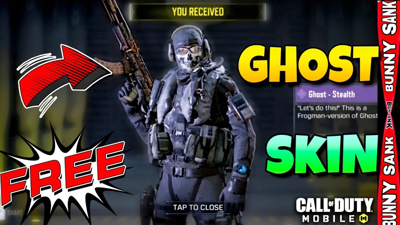 cod mobile how to get free ghost skin | cod mobile free skin 2020 - YouTube