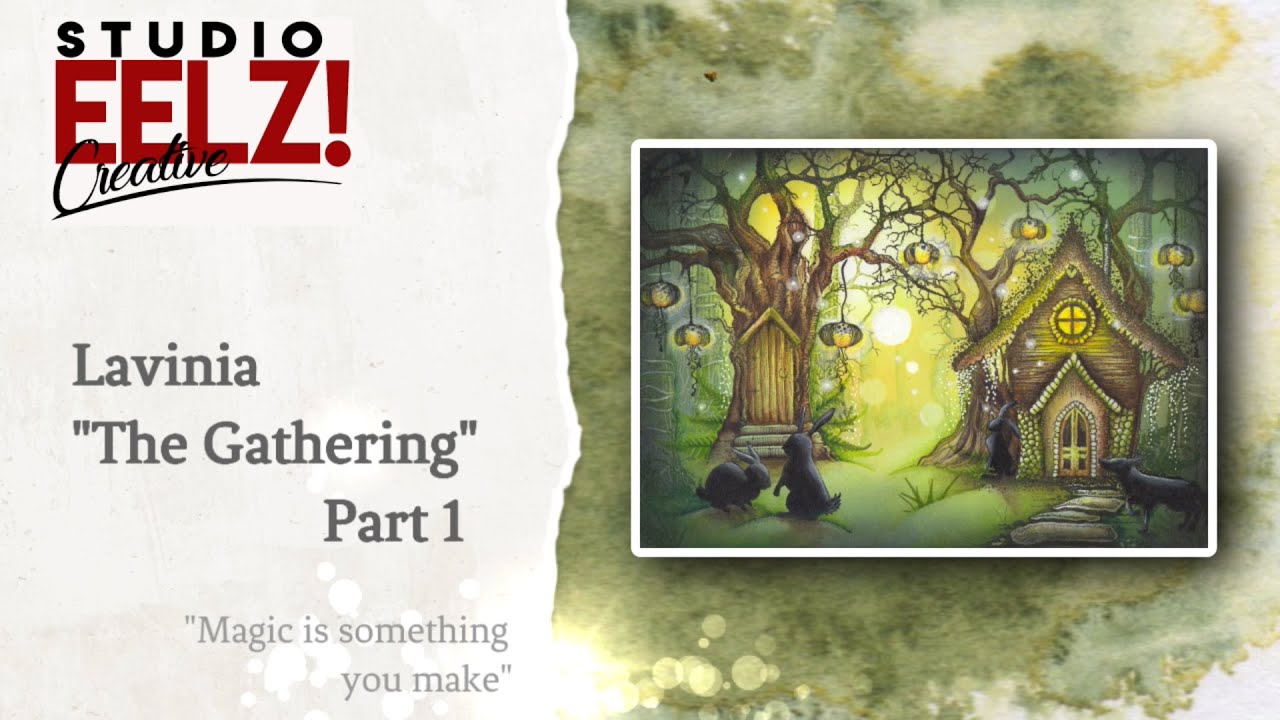 Lavinia Stamps Tutorial - The Gathering, part 1 - YouTube