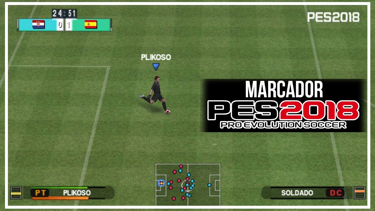 MARCADOR PES 2018 | PES 14 PSP | YERRY11 - YouTube