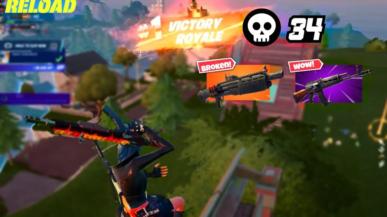 Ultimate Zero Build Reload Squads Domination | Fortnite No Build Mode ...