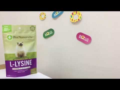 Лизин для кошек, L-Lysine, Pet Naturals of Vermont, аромат куриной ...