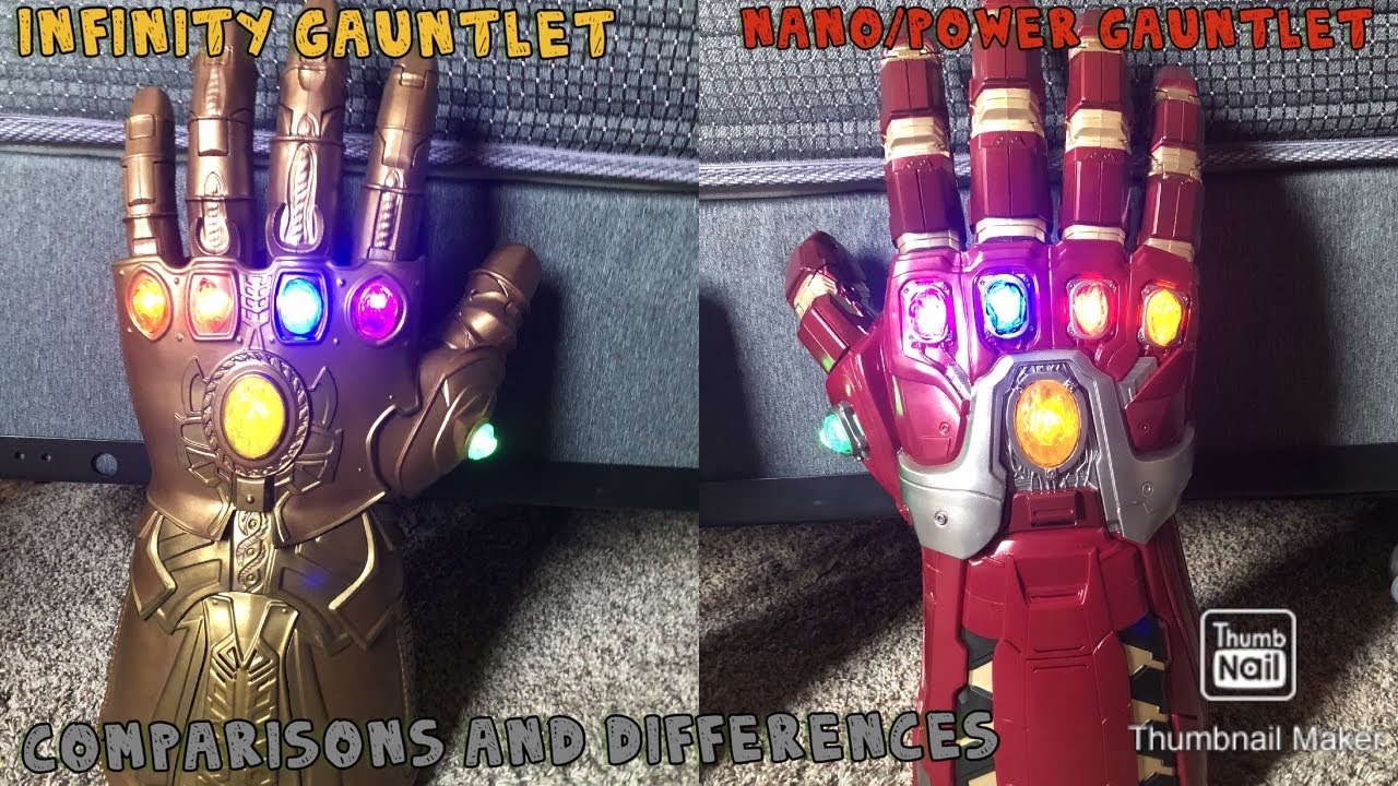 Infinity Gauntlet & Nano/Power Gauntlet - Comparisons & Differences ...