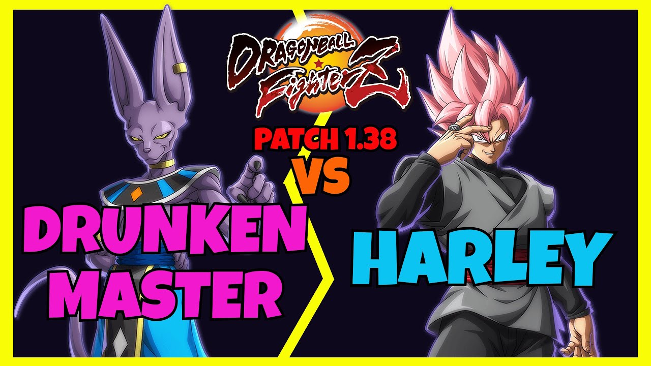 DBFZ - DRUNKENMASTER vs HARLEY matches (Kefla, Videl, Beerus vs Gogeta ...