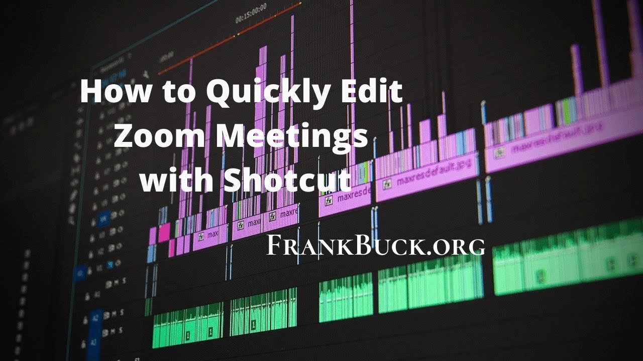 How to Quickly Edit Zoom Meetings with Shotcut - YouTube