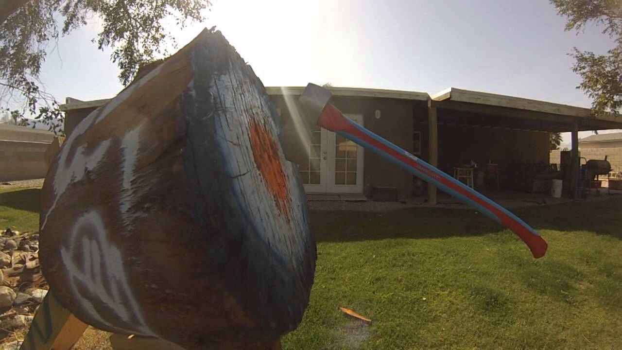 GOPRO Axe Throw - YouTube