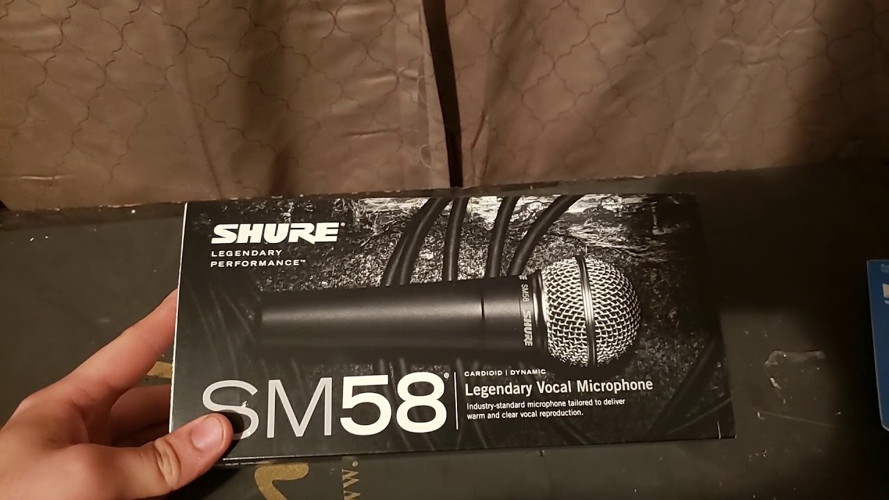 Unboxing shure sm58 - YouTube