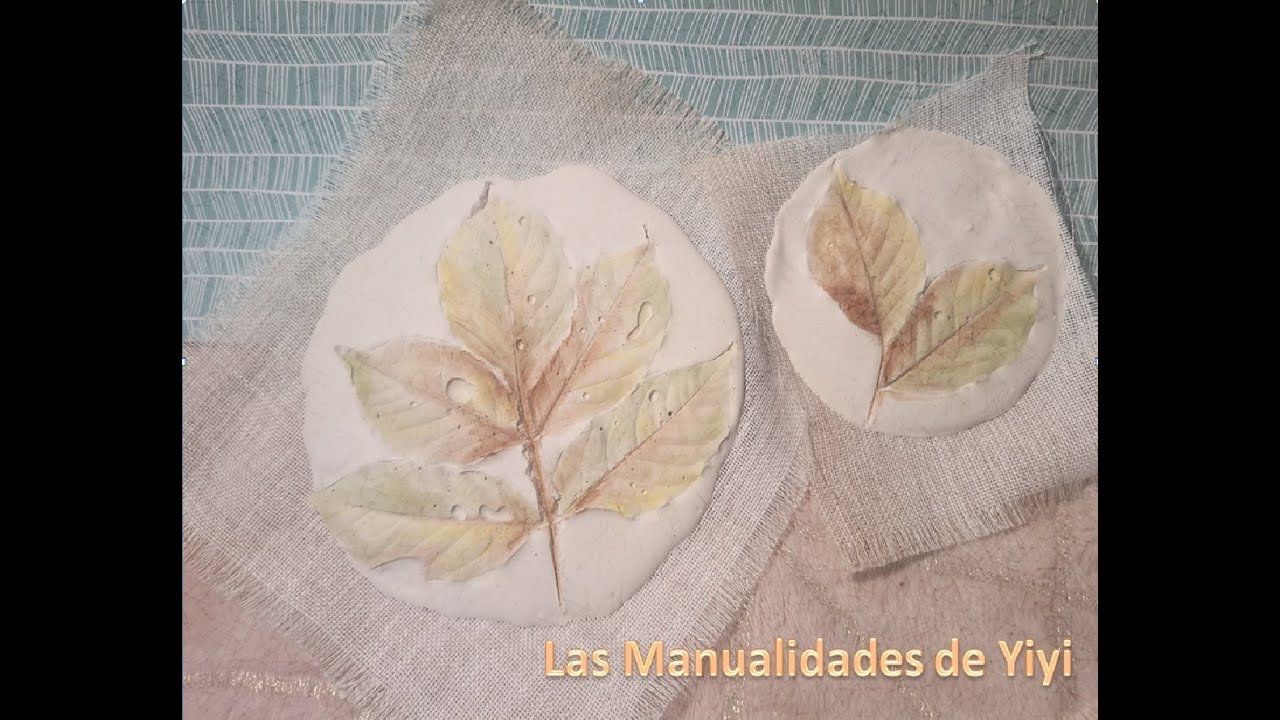 Adornos de yeso con hojas naturales DIY - Las manualidades de Yiyi ...