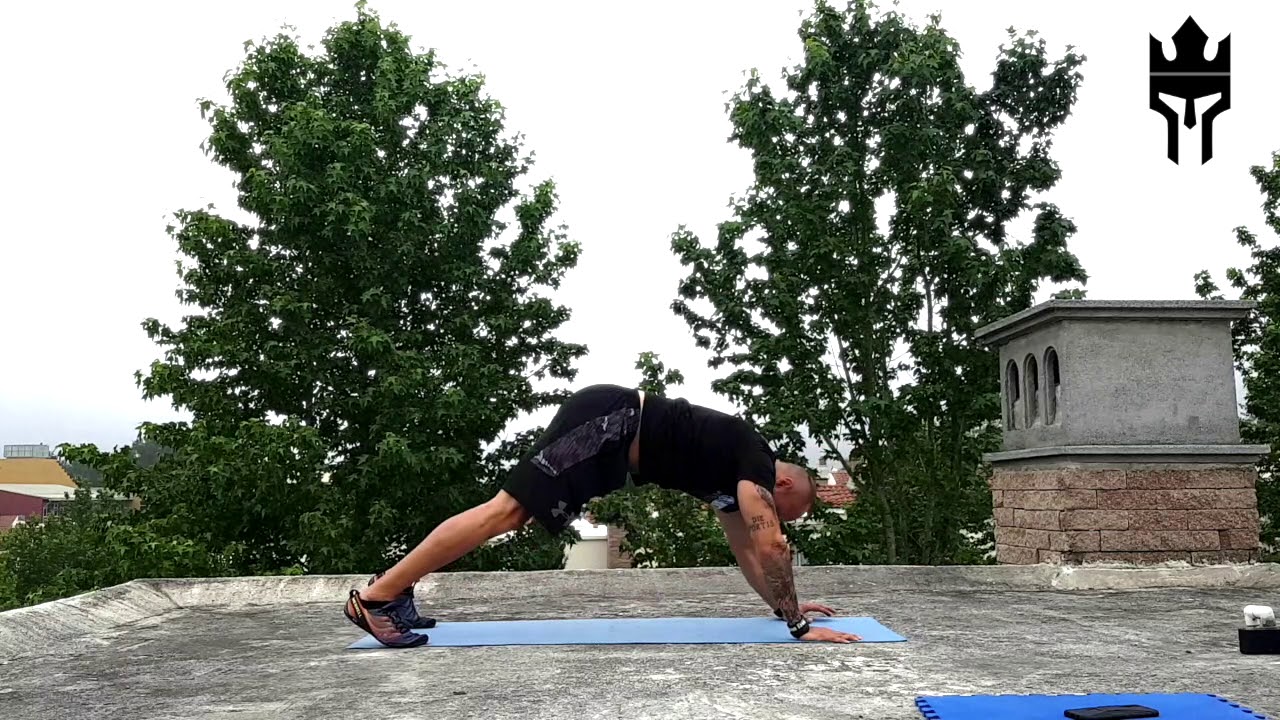 Toe touch plank / Plancha tocando dedos - YouTube
