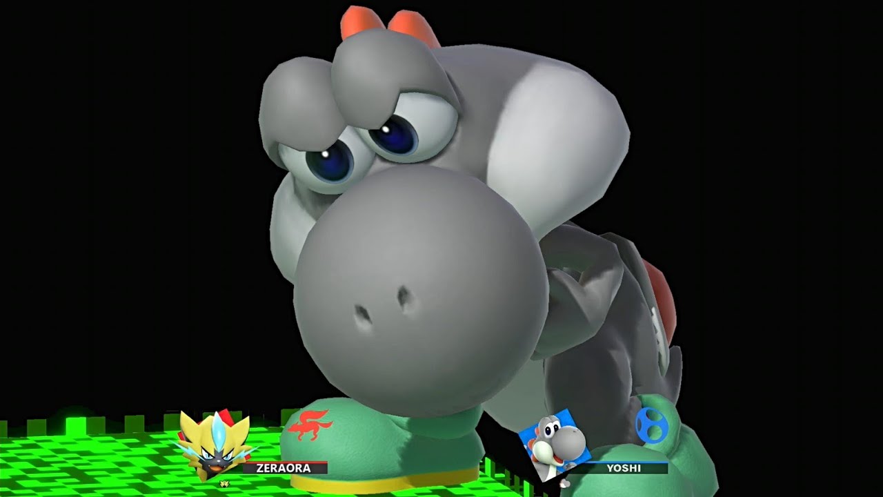 Gray Yoshi Pummel on Zeraora / グレーヨッシー つかみかみかみ - YouTube